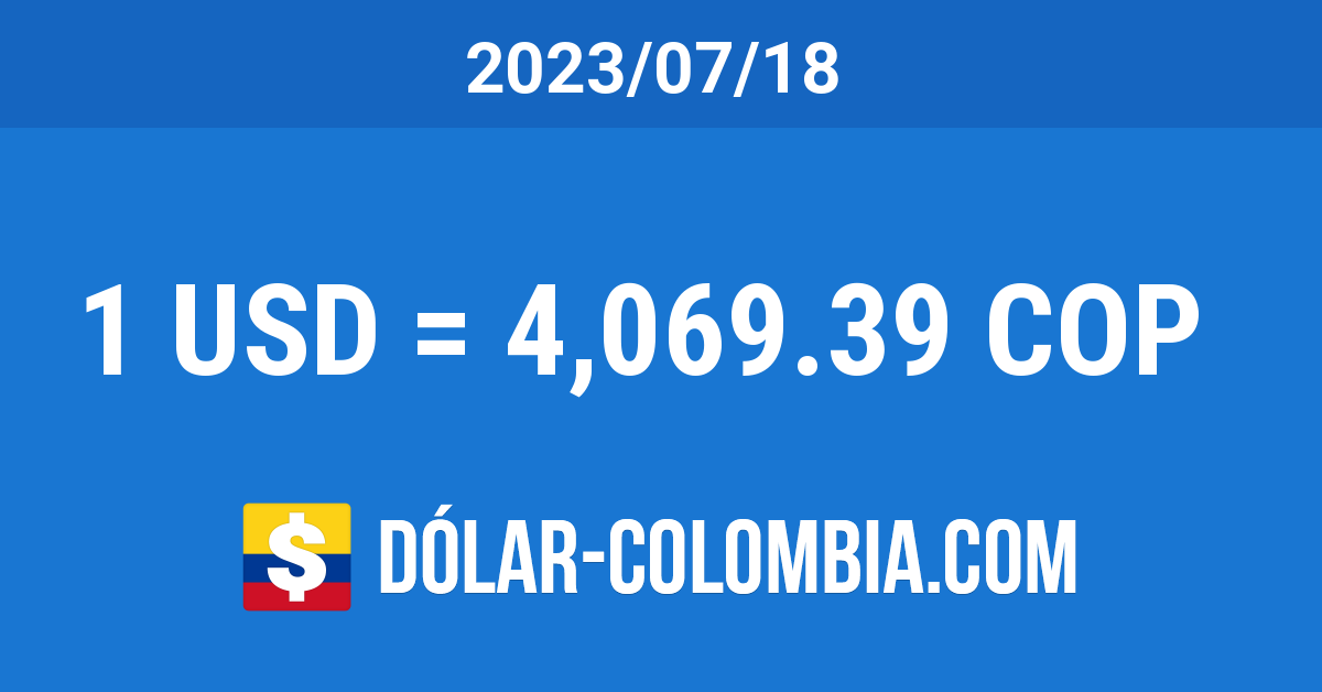 Precio TRM Del D lar 18 De Julio De 2023 Precio TRM Del D lar 18 De Julio De 2023